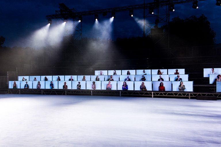 the future fashion show? LG x balmain reimagine the front row ...