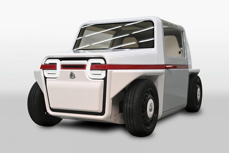 AZAPA-FDS concept is an ultra-compact, hydrogen-cell two-seater car