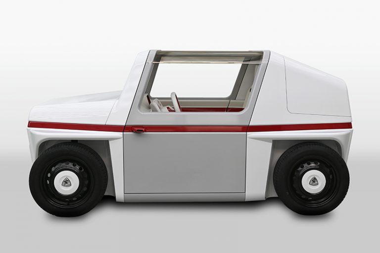 AZAPA-FDS concept is an ultra-compact, hydrogen-cell two-seater car