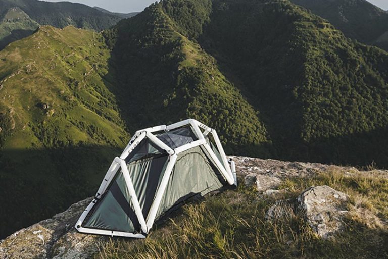 ARK is an eco tent that combines an inflatable structure with an ...