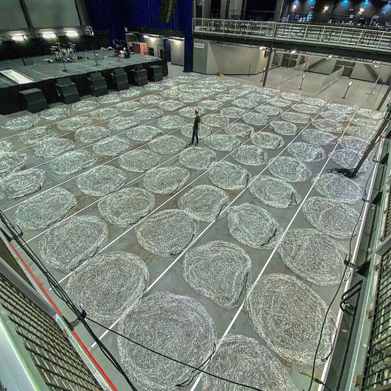 the flaming lips perform a concert with both the band and fans encased ...