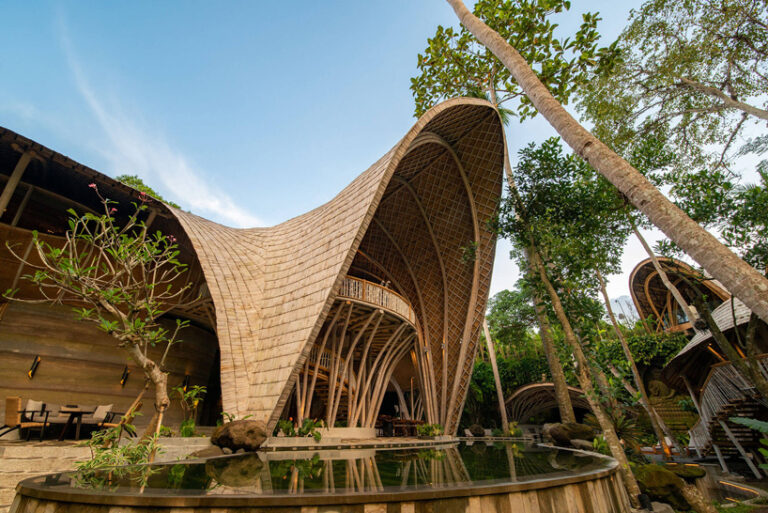 inspiral architects combines bamboo + rammed earth for ulaman eco ...