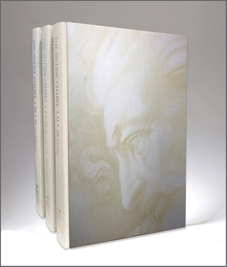 this sistine chapel book features high-definition frescoes in 1:1 scale ...