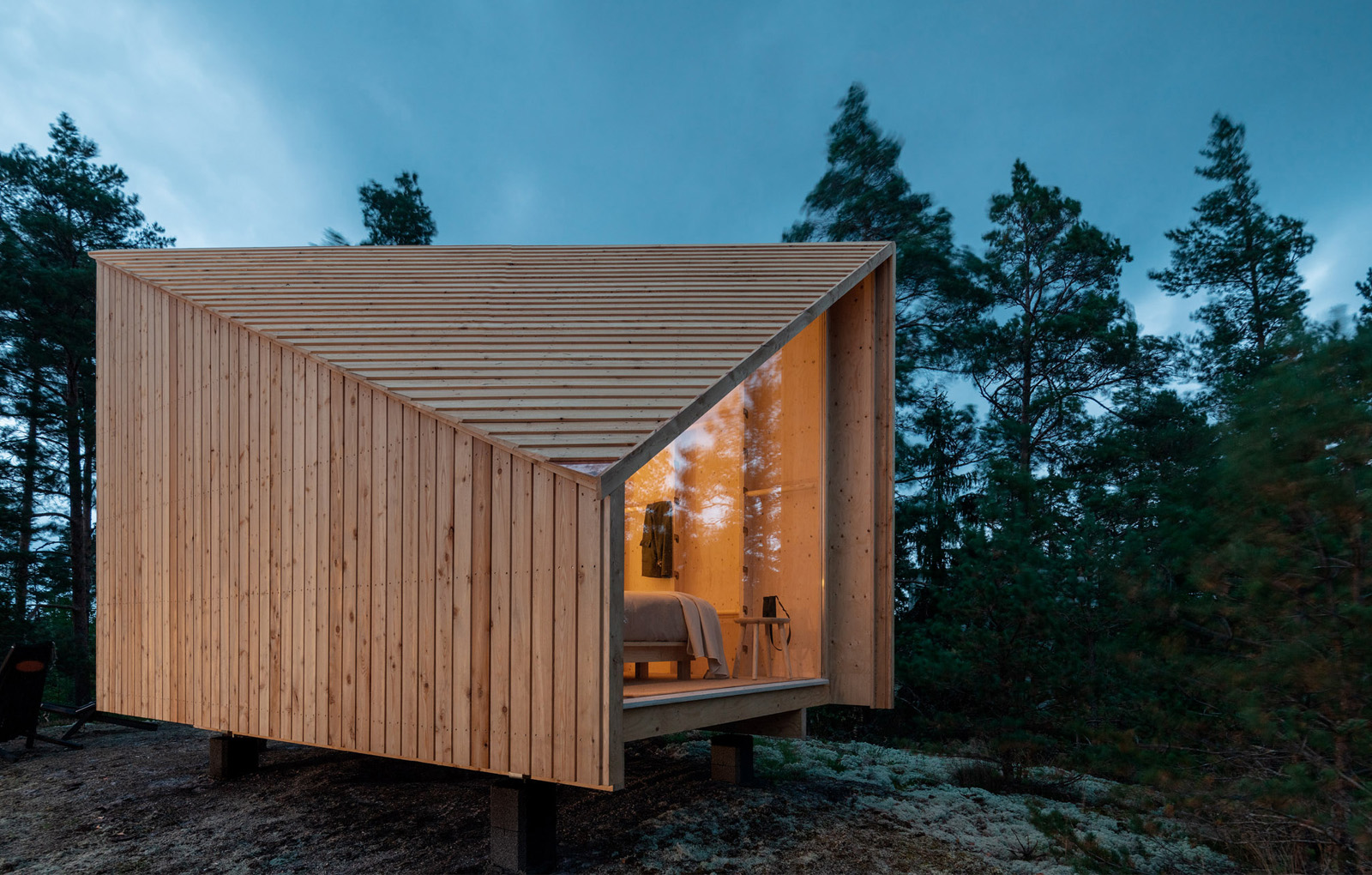 studio puisto designs space of mind, a modular lightweight cabin