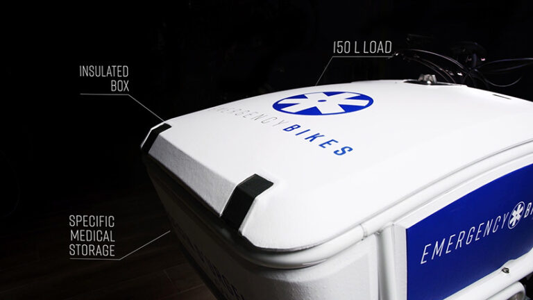 the emergency bike, a city-proof all-electric ambulance vehicle taking ...