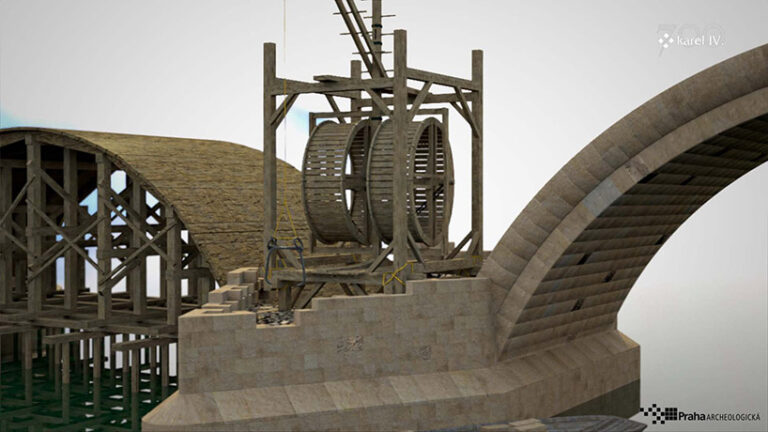 this animation shows how prague's massive 14th-century charles bridge ...