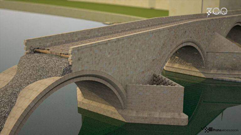 this animation shows how prague's massive 14th-century charles bridge ...