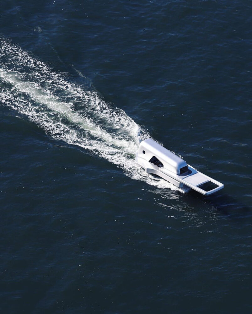 this zip-fastener ship by yasuhiro suzuki unzips tokyo's sumida river ...