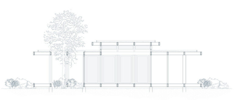 buitenhuis by VLOT architects is a low-carbon, modular timber structure ...