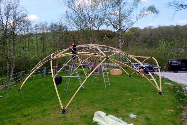 arkDomes is a new generation of geodesic dome by russian engineers