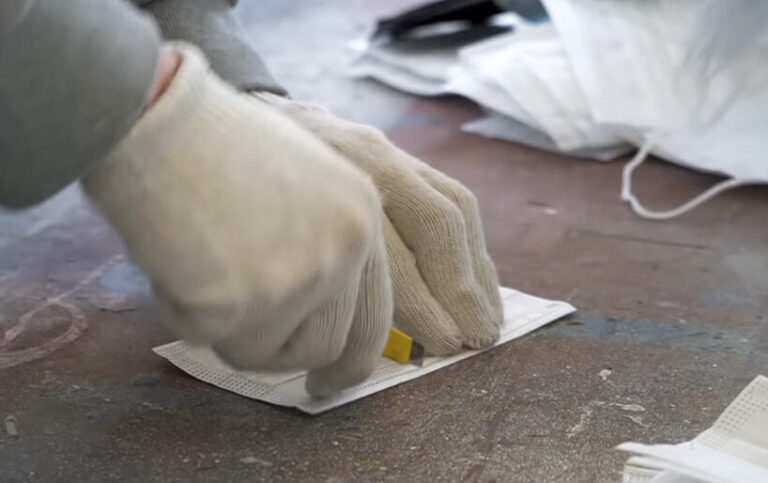 haneul kim upcycles discarded face masks into stool collection