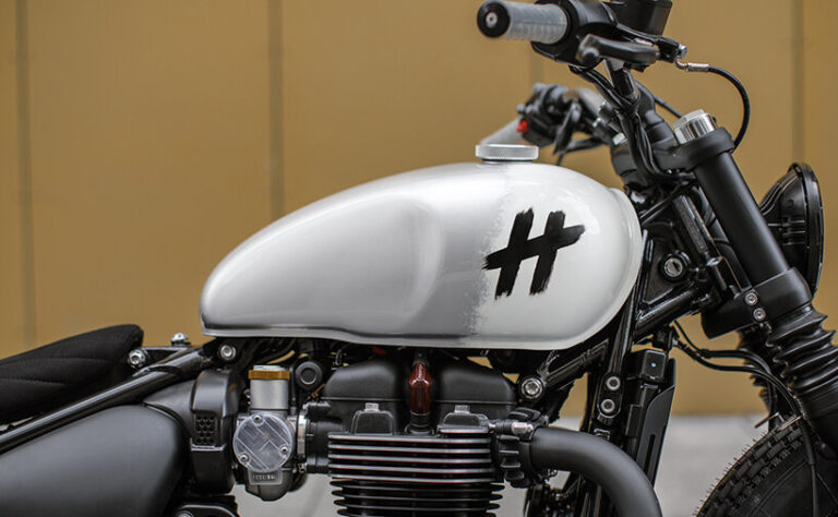 hookie customizes triumph bobber orca motorcycle with bolt-on parts only