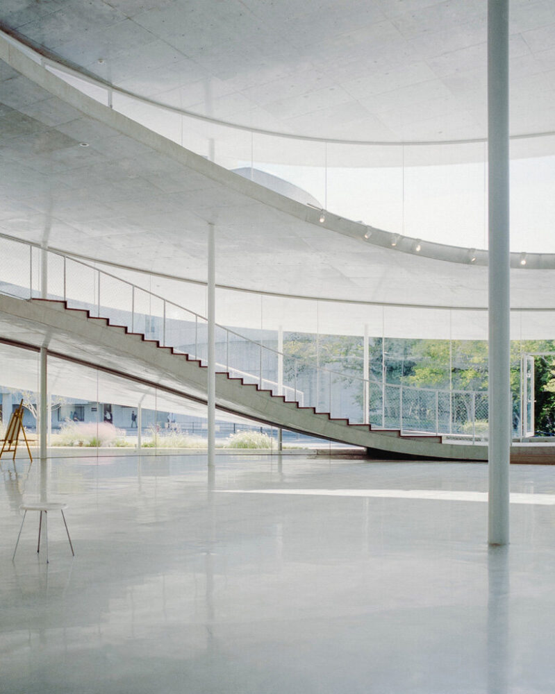 kazuyo sejima's osaka art university faculty building shot by mengzhu jiang