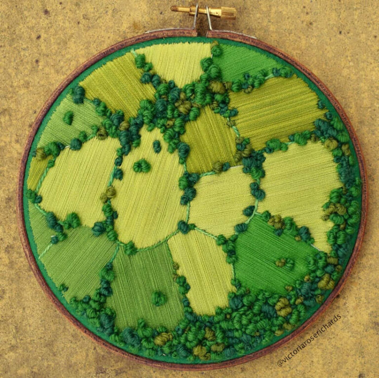 patchwork fields and embroidered landscapes by victoria rose richards