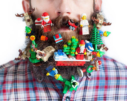 turn your facial scruff into a festive tree with beard baubles