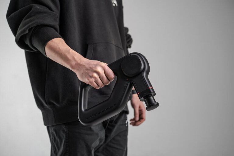 (acasso) designs a powerful deep tissue massage gun for kraftgun