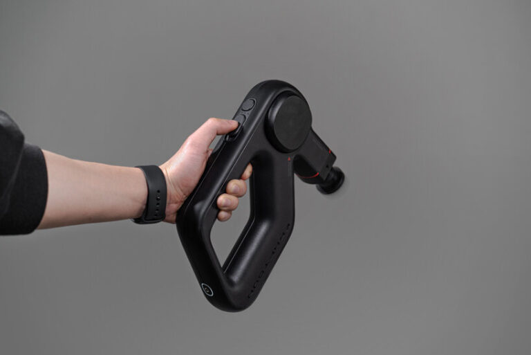 (acasso) designs a powerful deep tissue massage gun for kraftgun