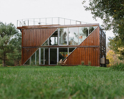 shipping container greenhouse urban farm unit by damien chivialle