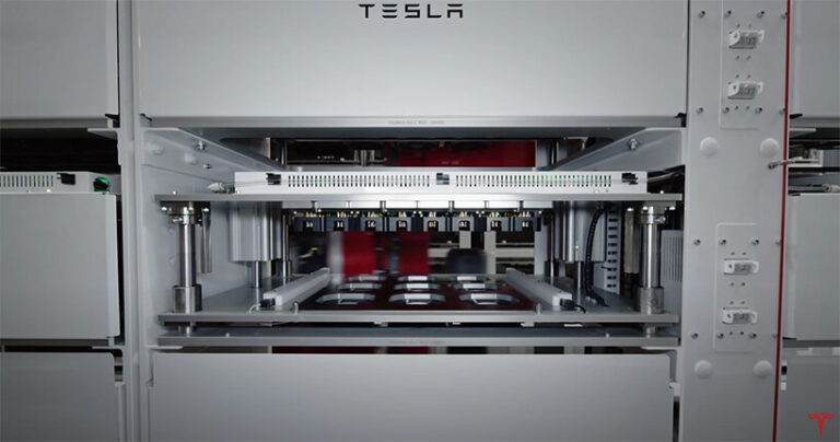 tesla shows battery manufacturing lines in new video