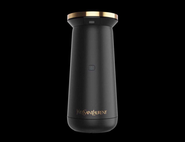 create your own personal lip color with YSL's AI-powered lipstick device