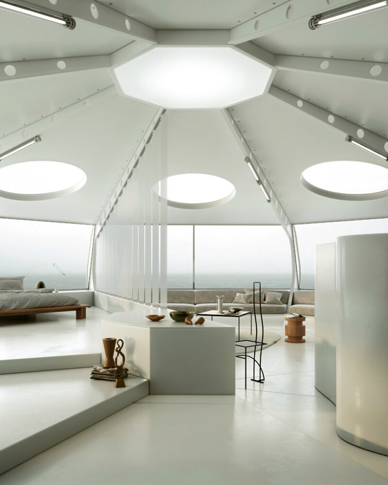 zyva studio envisions 'neo-chemosphere' to echo 1960s science fiction