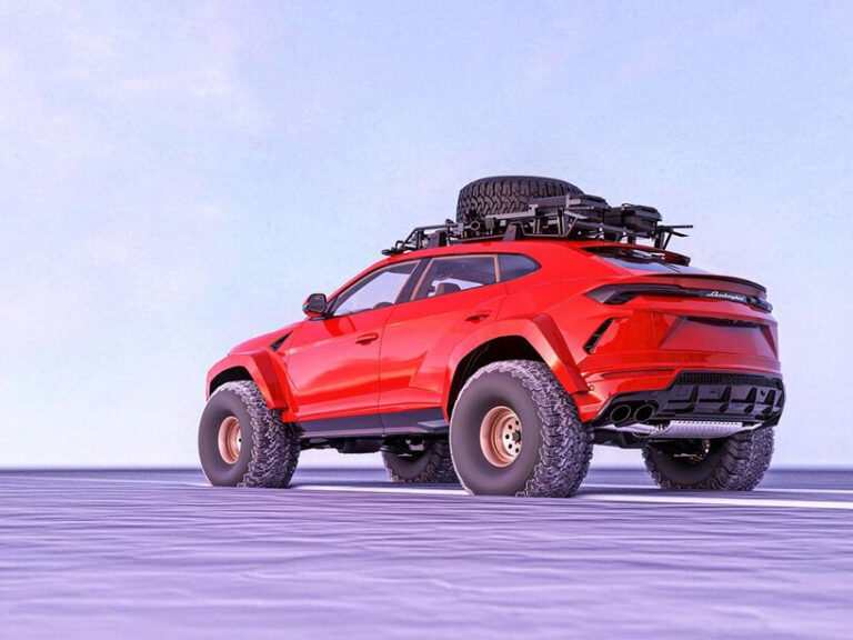 abimelec arellano reimagines the lamborghini urus as an arctic truck