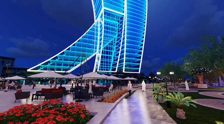 dubai's clothespin tower to be largest piece of art ever created