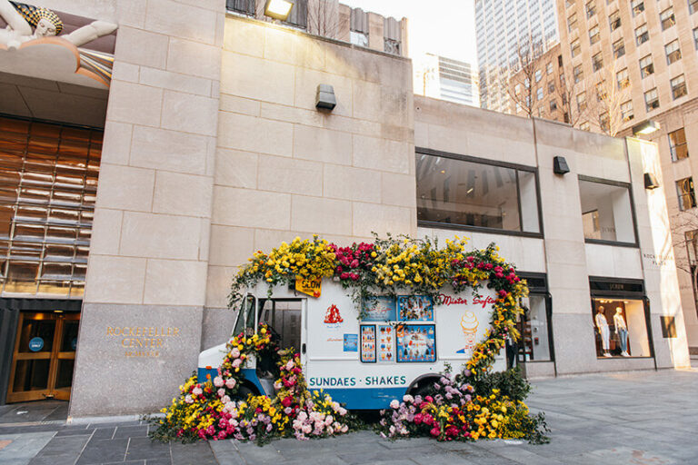 ice cream trucks cascade bountiful blooms for this 'flower flash' at ...