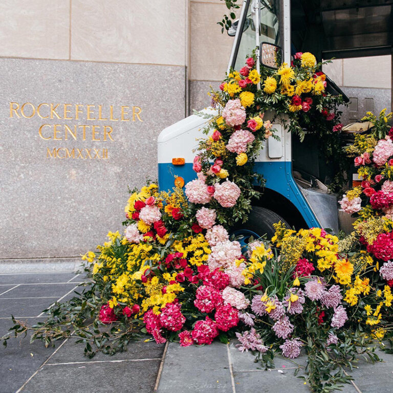 ice cream trucks cascade bountiful blooms for this 'flower flash' at ...