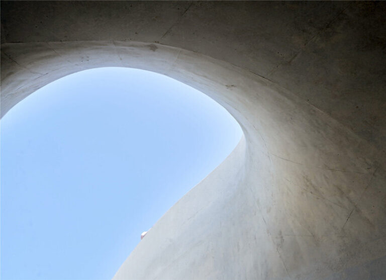 MAD architects' 'wormhole library' nears completion in haikou, china