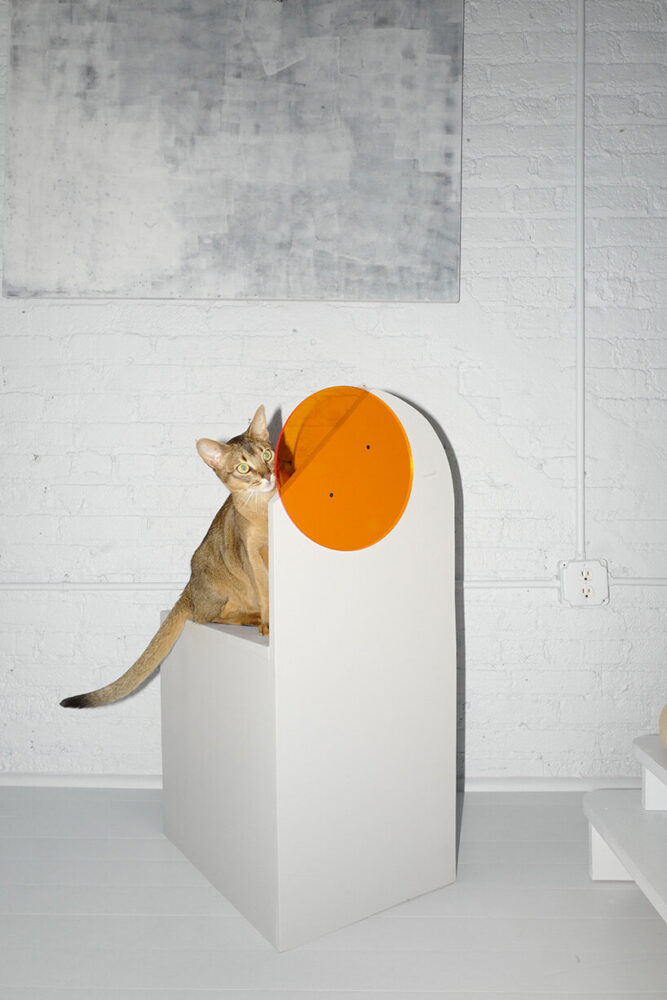 bespoke furniture + pops of color clads brooklyn apartment by antonio ...