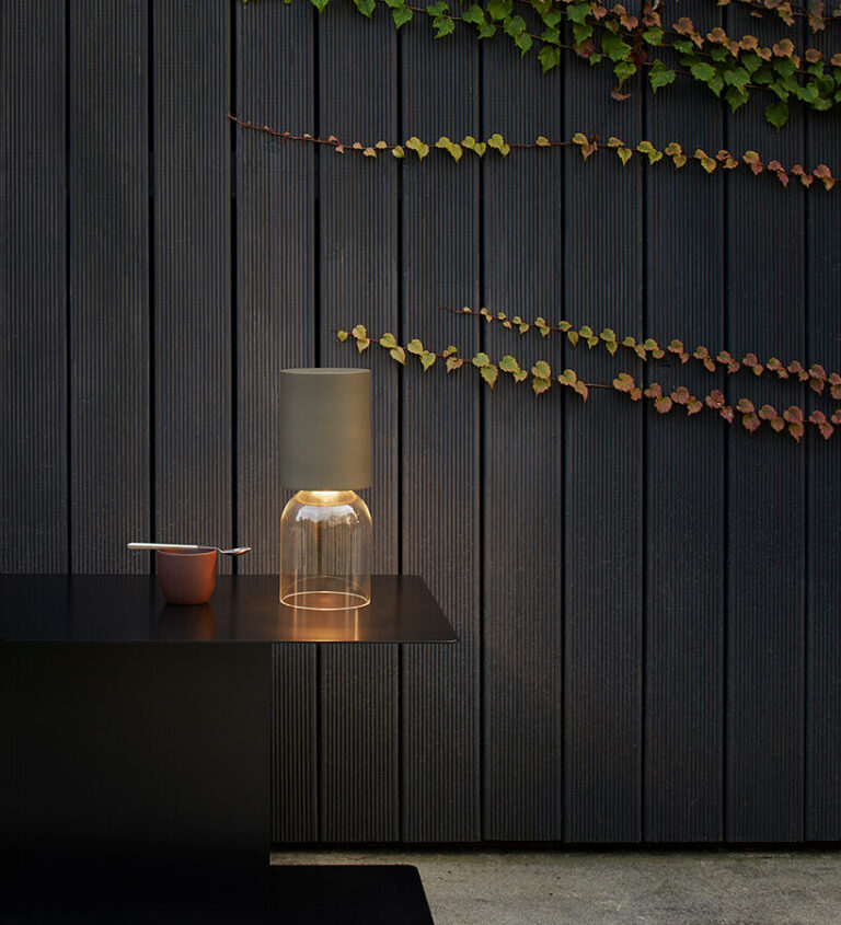 luceplan hybridizes living spaces with extended outdoor lighting ...