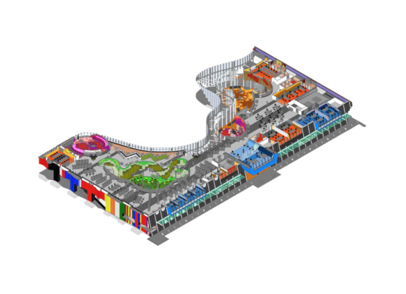 colorful façade made of glazed bricks clads springvale community hub by ...