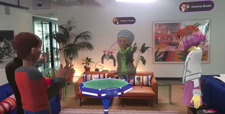 meet with your team as if face-to-face in virtual world of microsoft mesh