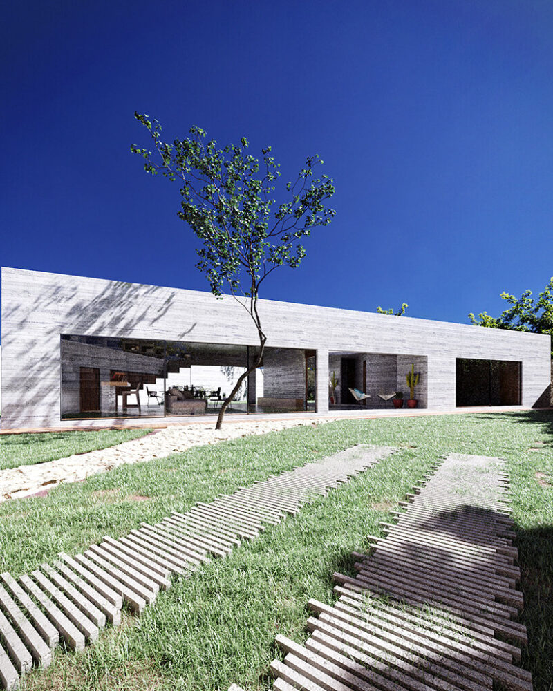 REST arquitectura's casa lulá reinterprets monumental oaxaca pyramids