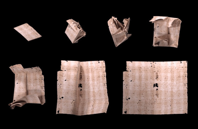 researchers virtually unfold a letter that had been sealed for centuries