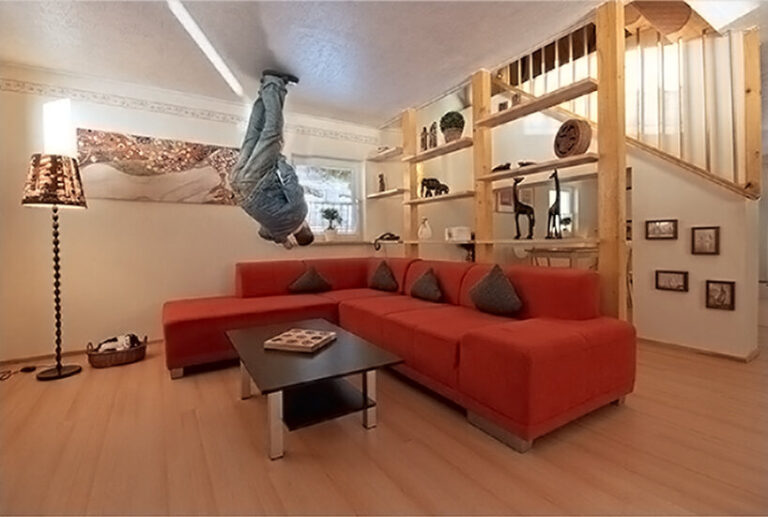 explore the strange and familiar world of upside down architecture