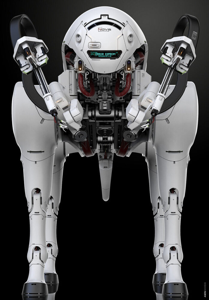 the SN-3 nova is a maintenance robot dog by amin akhshi