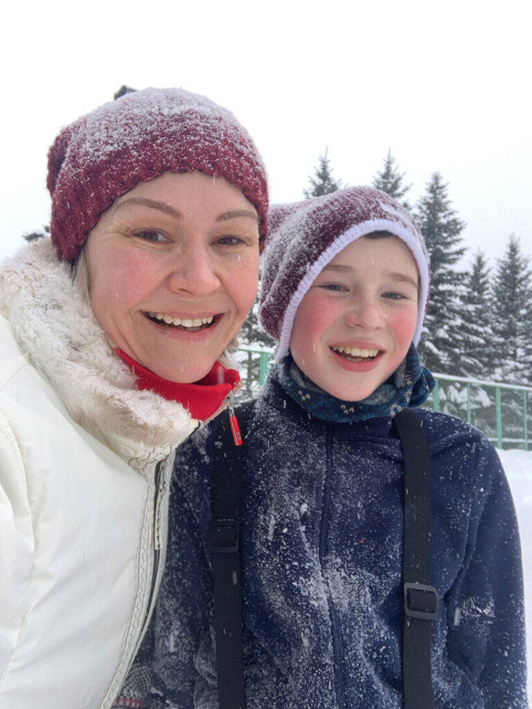 helga stentzel hangs a clothes polar bear to raise awareness on climate ...