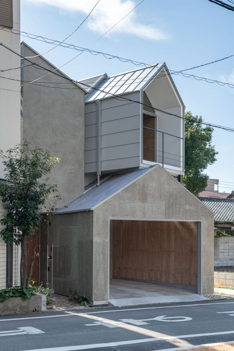 three irregular volumes form maki yoshimura's house in komabacho, japan