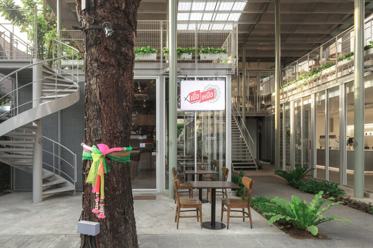 all(zone) designs an 'urban backyard' filled with greenery in bangkok