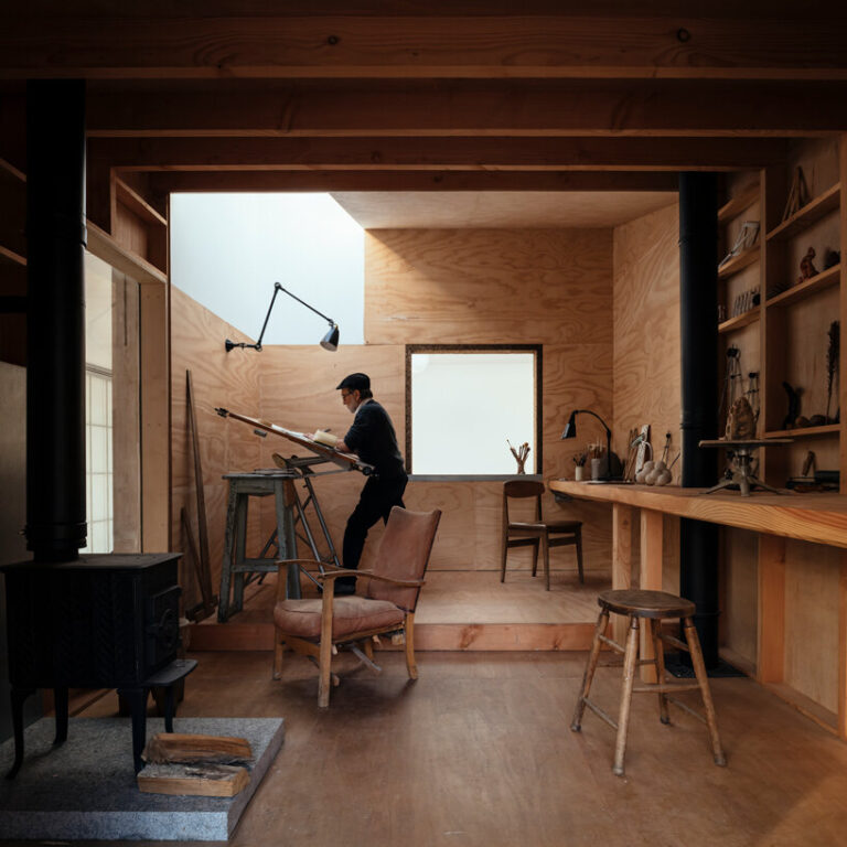 thomas randall-page designs a studio for his sculptor father in rural devon