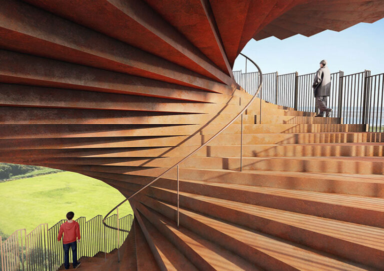 bjarke ingels group's marsk watchtower soon to rise above denmark