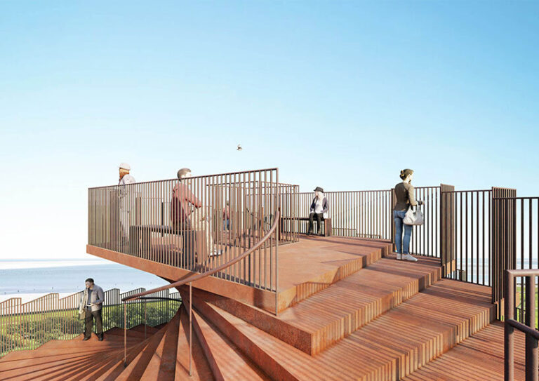 bjarke ingels group's marsk watchtower soon to rise above denmark