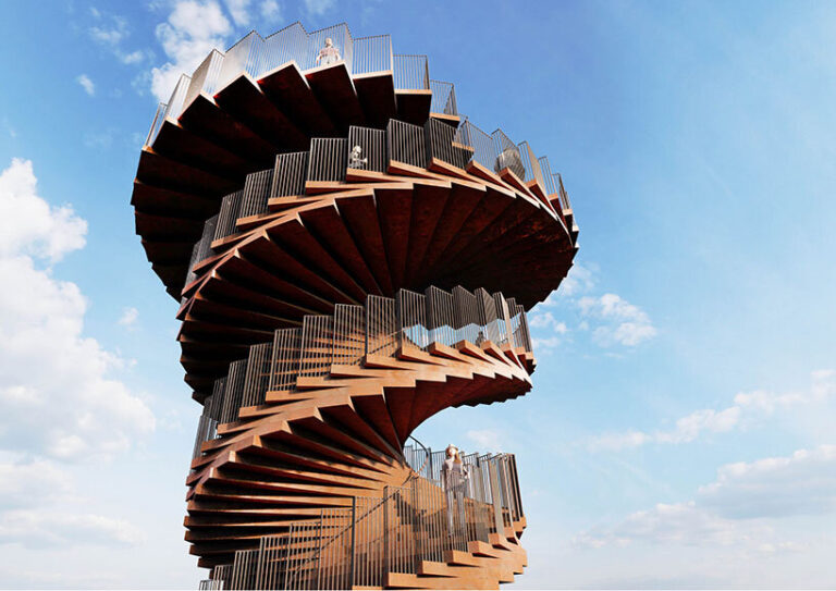 bjarke ingels group's marsk watchtower soon to rise above denmark