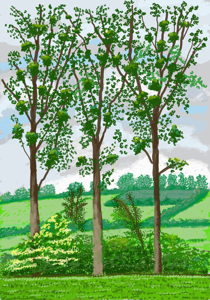david hockney celebrates the arrival of spring with two exhibitions