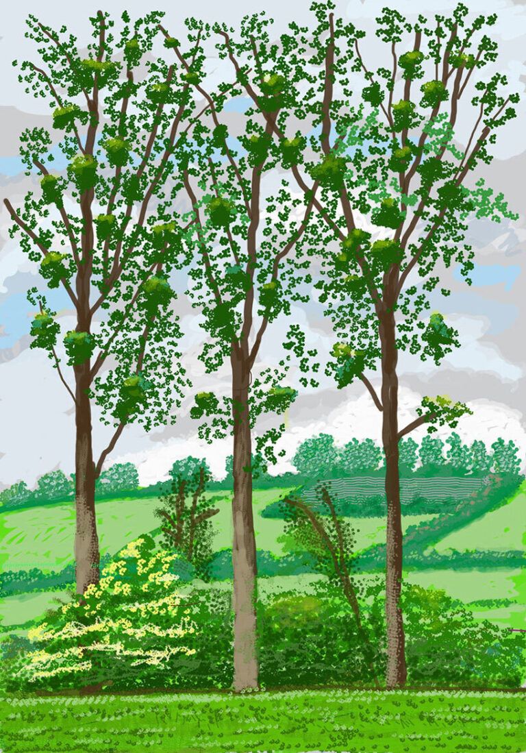david hockney celebrates the arrival of spring with two exhibitions