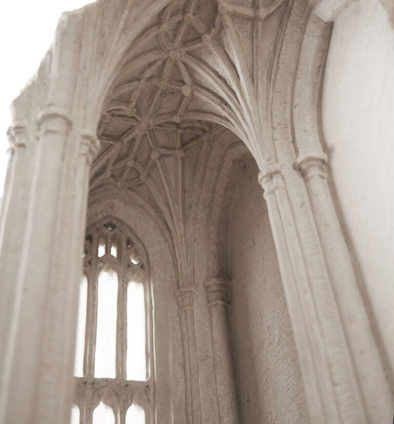 matthew simmonds carves miniature architectural sculptures from solid ...