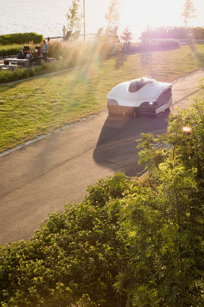 trombia free is an electric, autonomous and silent street sweeper