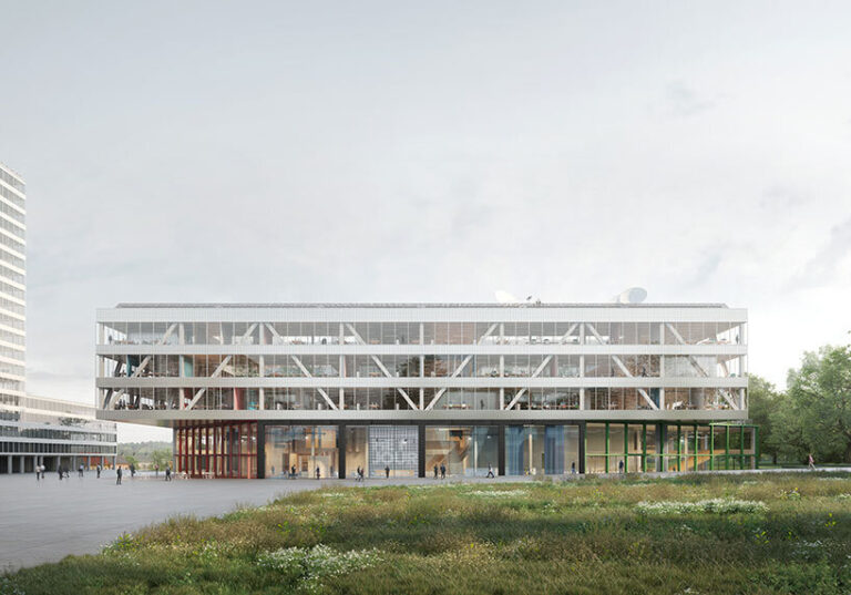 office KGDVS designs green brussels headquarters for broadcaster VRT